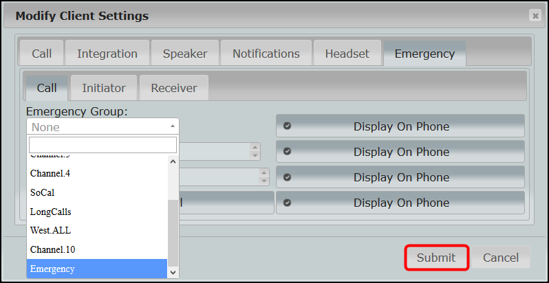 Create an Emergency PTT Group – ESChat