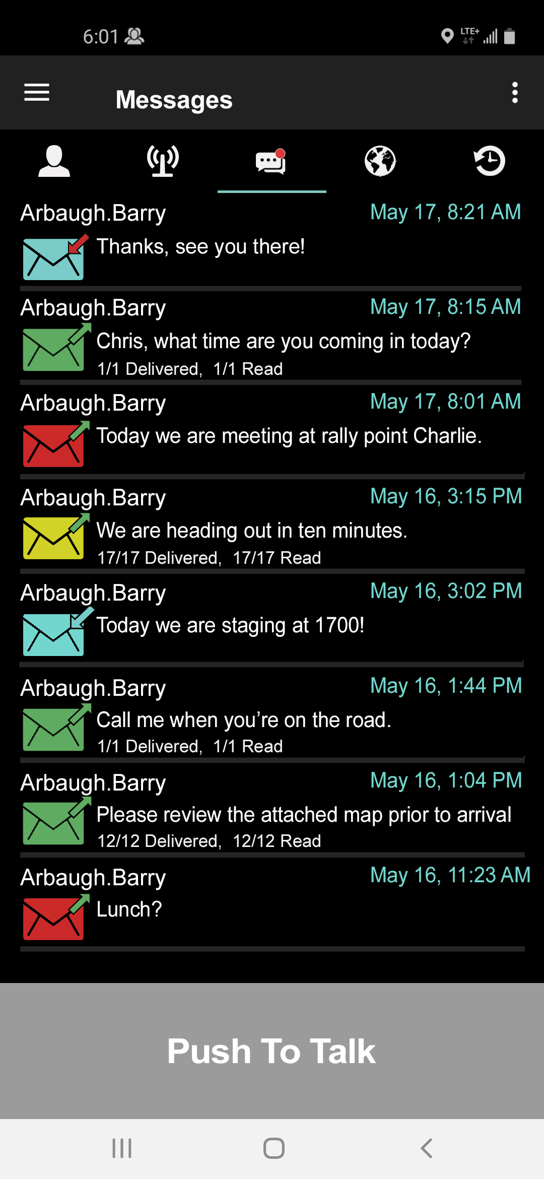 Overview of Messages – ESChat